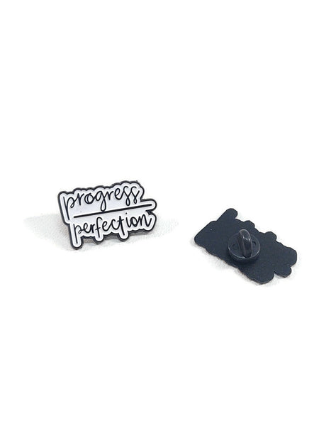 'Progress Over Perfection' Lapel Pin – Wholesale Recovery Gifts